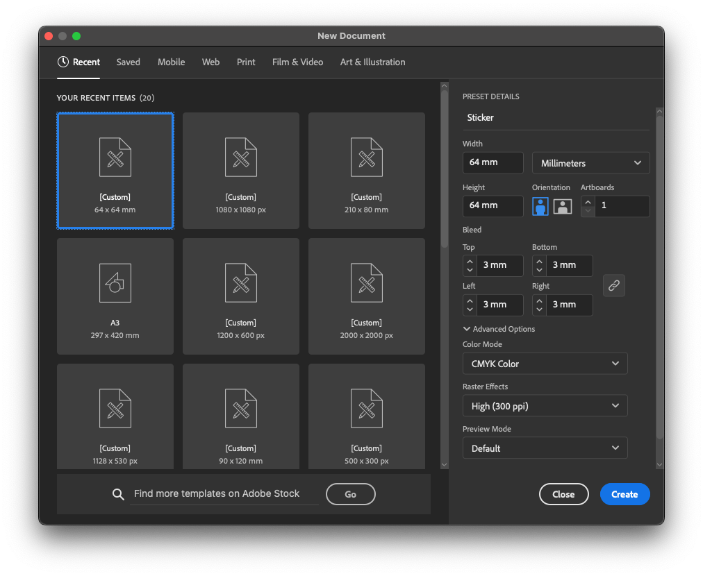 How to set up your circle sticker design