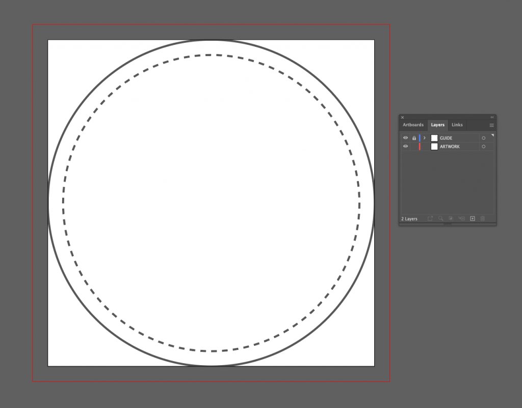 How to set up your circle sticker design