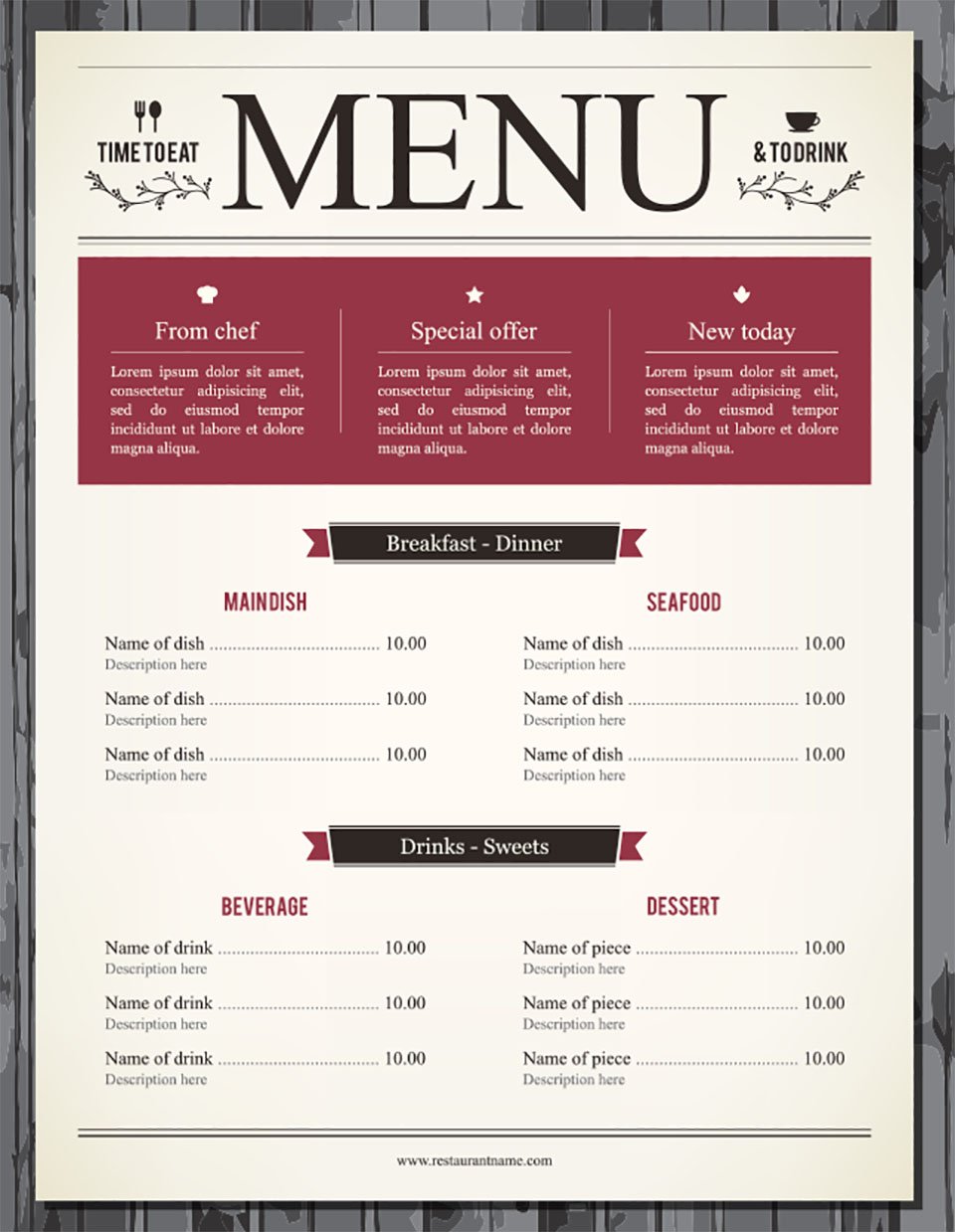 The Art of Menu Design
